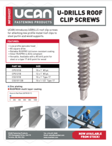 Info Sheets - UCAN - Fastening Products